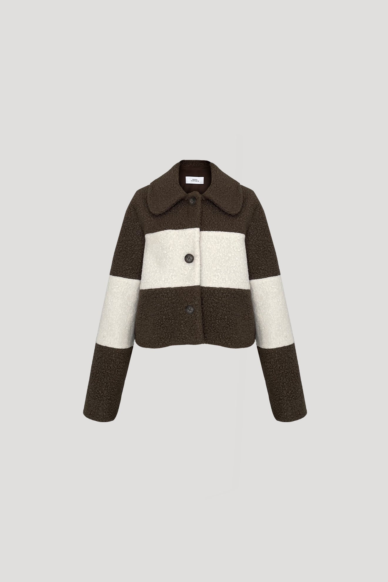 RETINULA Jacket in Dark Brown/White – PEGGY HARTANTO