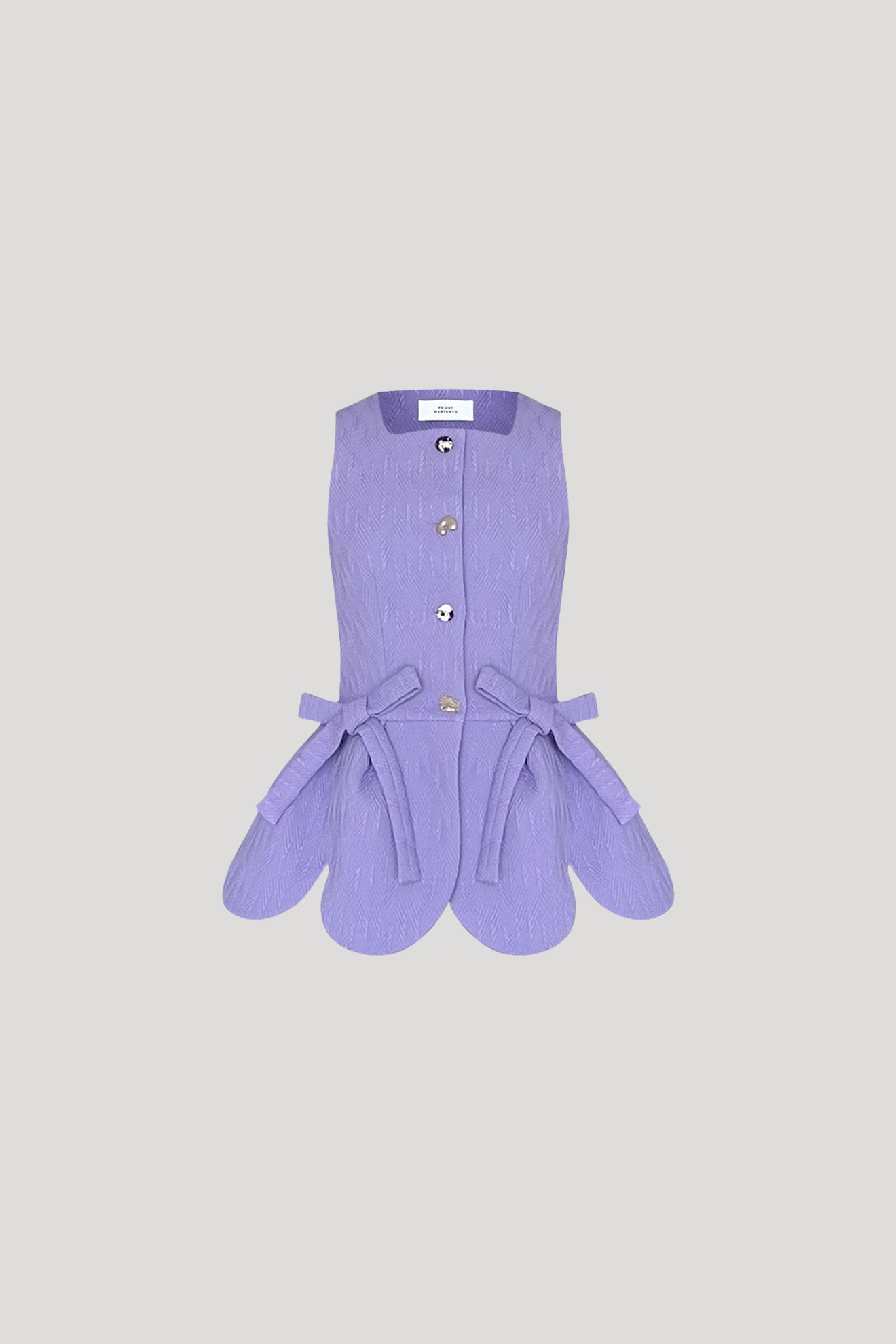 SCROW Top in Wisteria Purple – PEGGY HARTANTO